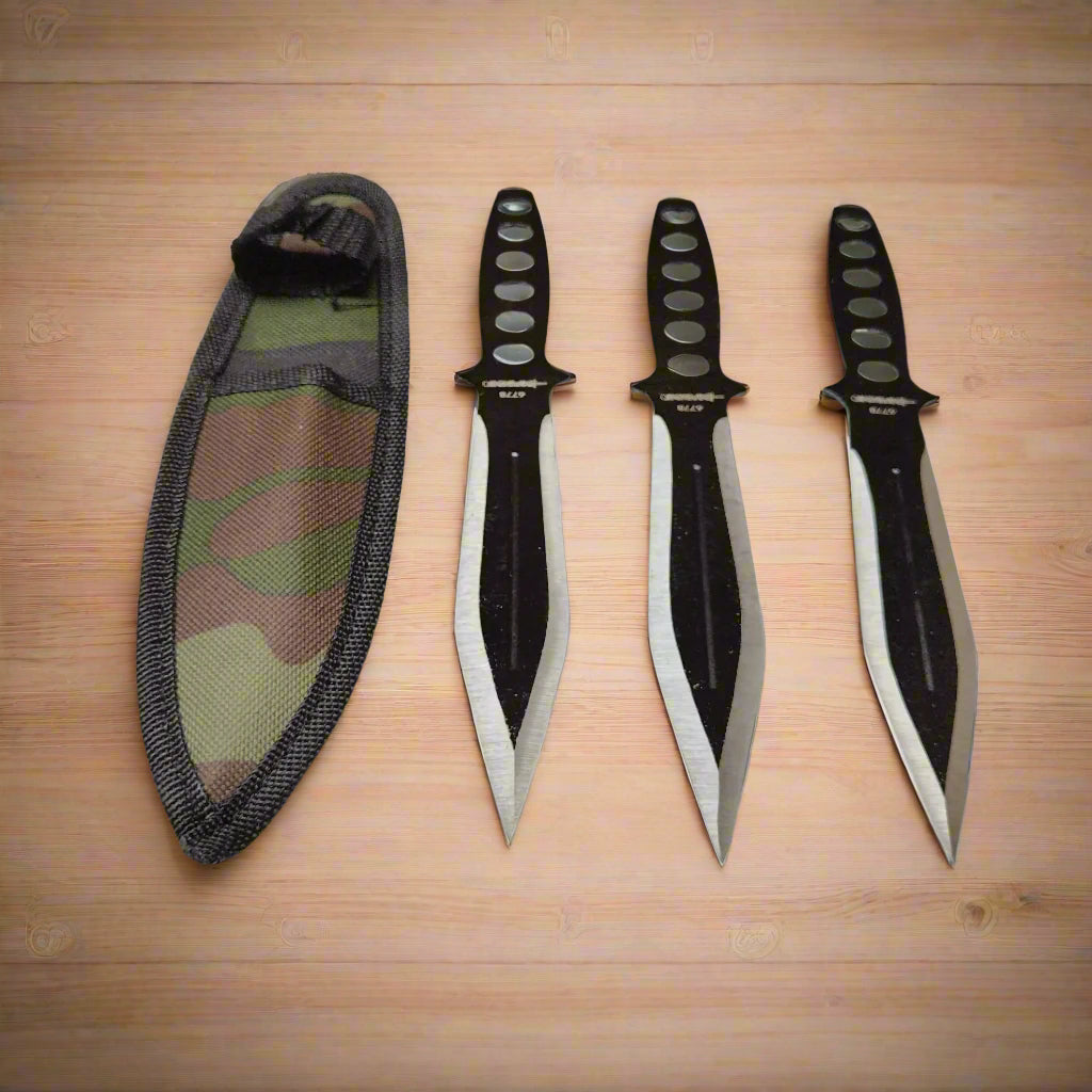 Throwing blades x 3 with sheath | Blades and Outdoor